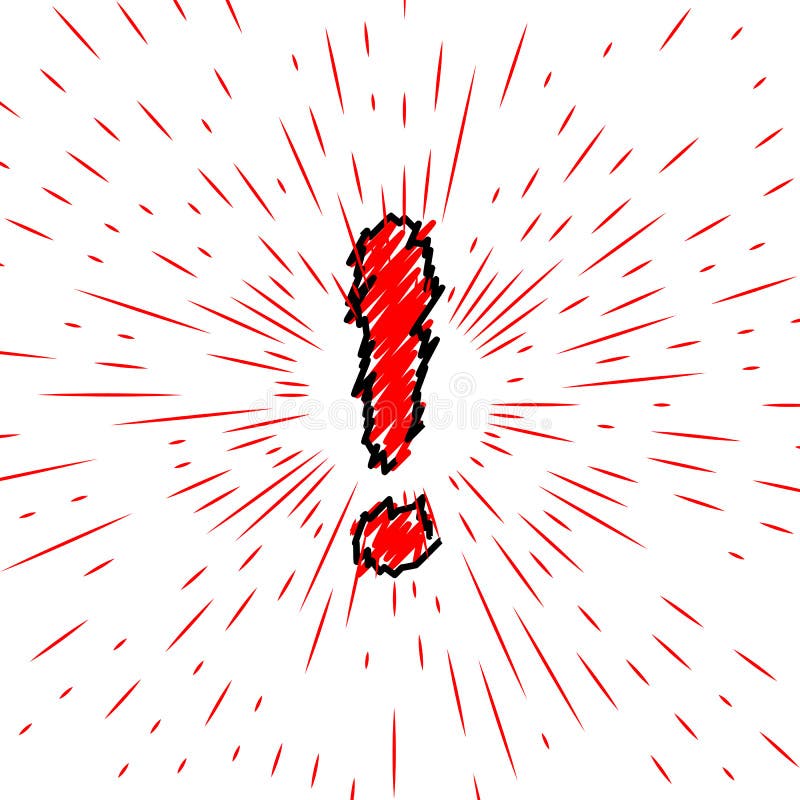 Red Attention Symbol. Communication Concept Stock Illustration ...