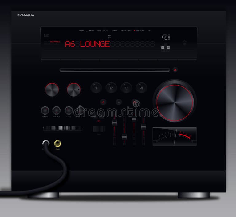 Av Receiver Amplifier Interface Stock Illustrations – 5 Av Receiver ...