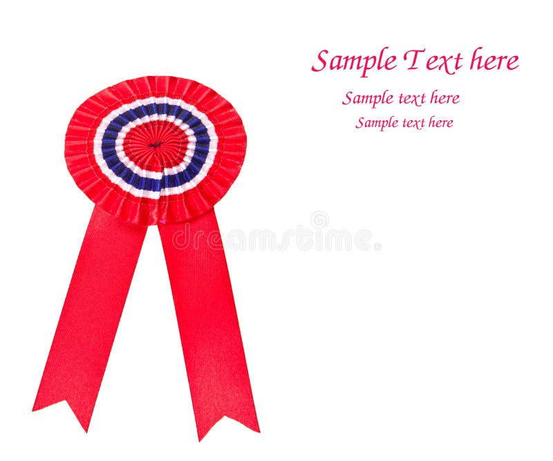 Red award ribbon stock photo. Image of award, championship - 17037322