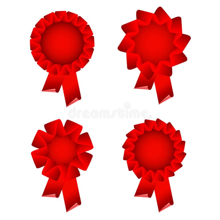 Rosette White Red Ribbon Stock Illustrations – 1,663 Rosette White Red ...
