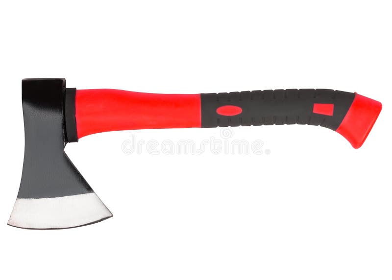 Red Ax on a White Background Stock Photo - Image of handle, isolated ...