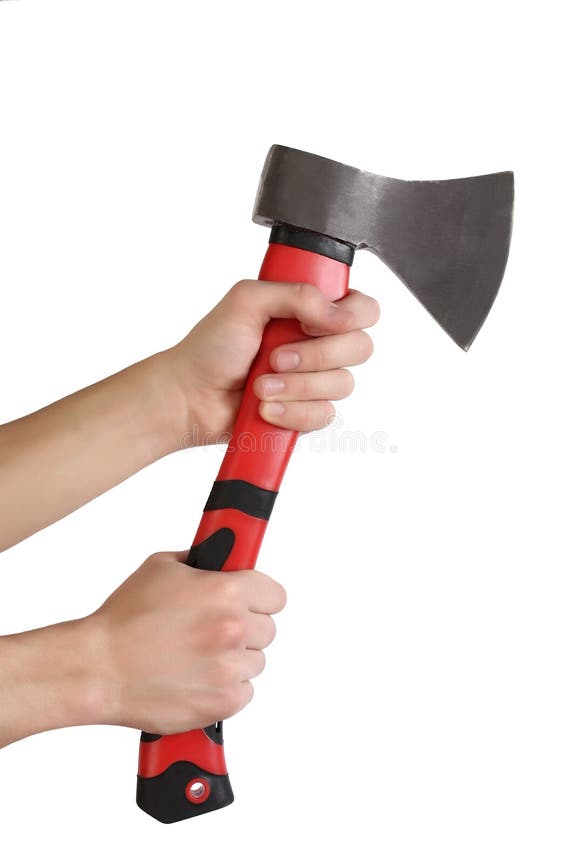 Red axe stock image. Image of hatchet, dangerous, axle - 17966483