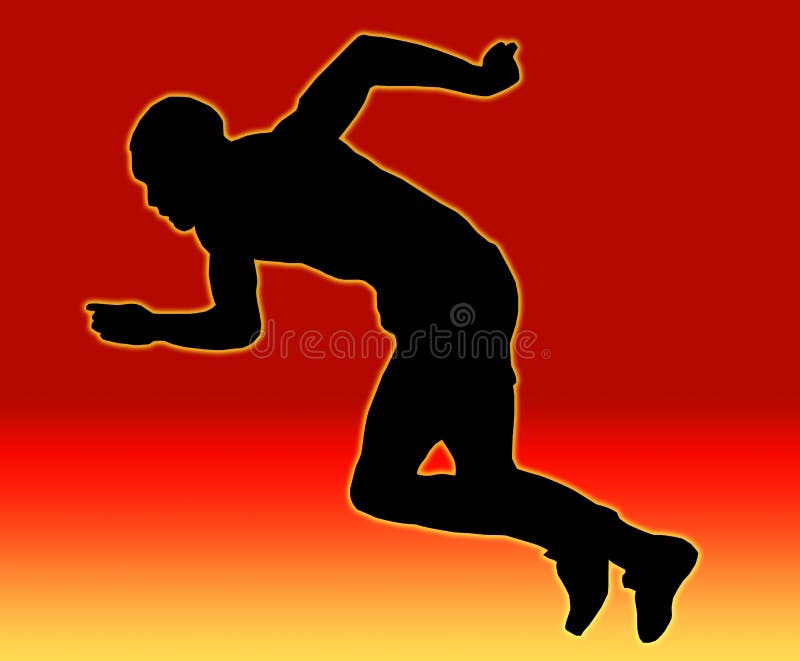 Red Back Male Sprinter stock illustration. Illustration of legs - 22413581