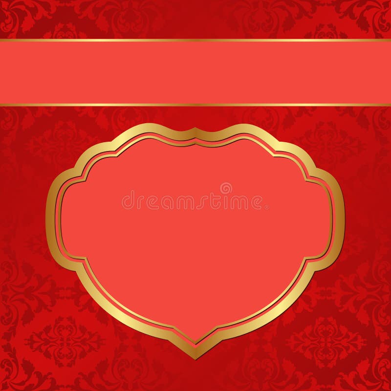 Red background stock vector. Illustration of border, frame - 38416575