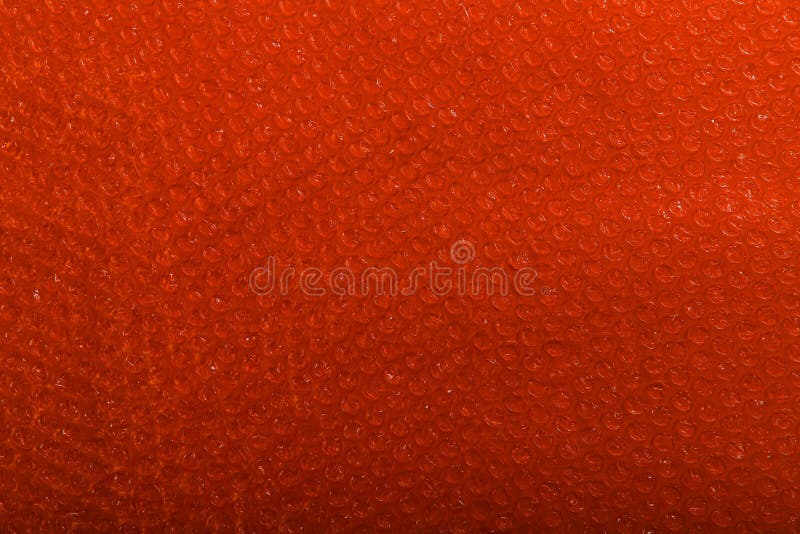 Red Background. Abstract Bubbles Polyethylene Texture Background on a ...