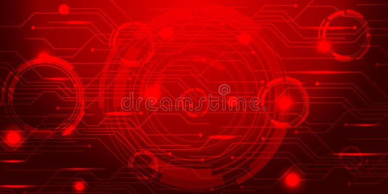 Red Background Abstract with Lighting Lines Digital Concept Stock ...