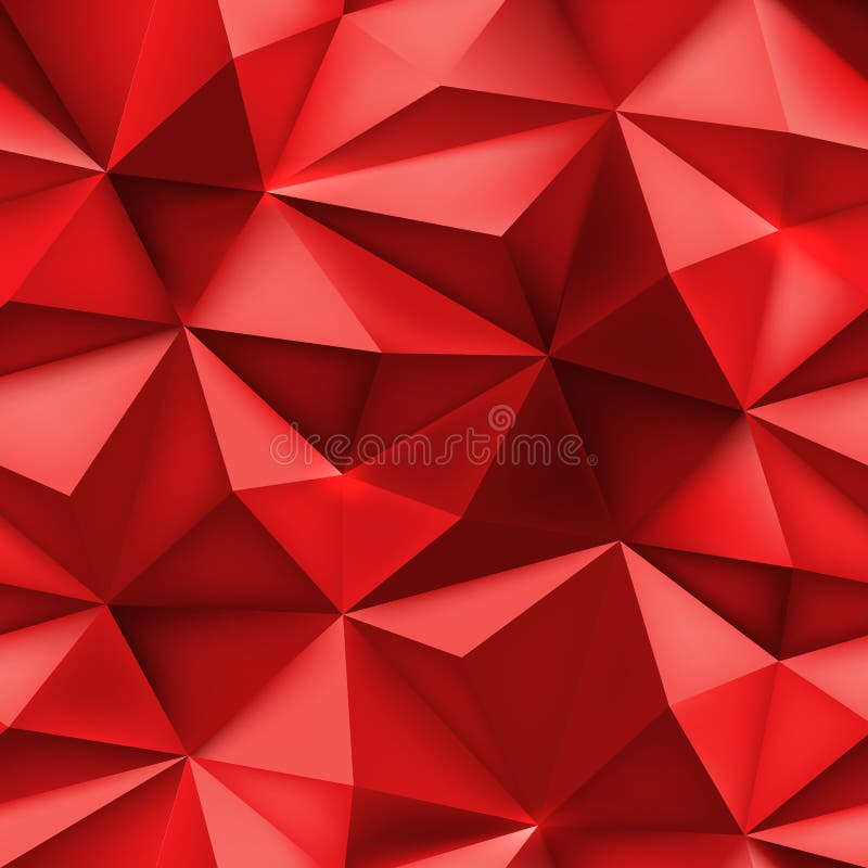 Red Background. Abstract Triangle Mesh Texture Stock Illustration ...