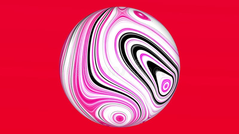 Red Background with Ball Patterns in 3 Colors, Namely Red, White and Black. Stock Video - Video ...