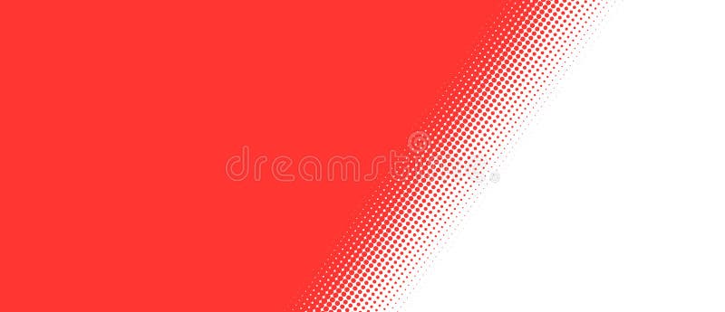 Red Background Banner with Gradient Dots Stock Illustration ...