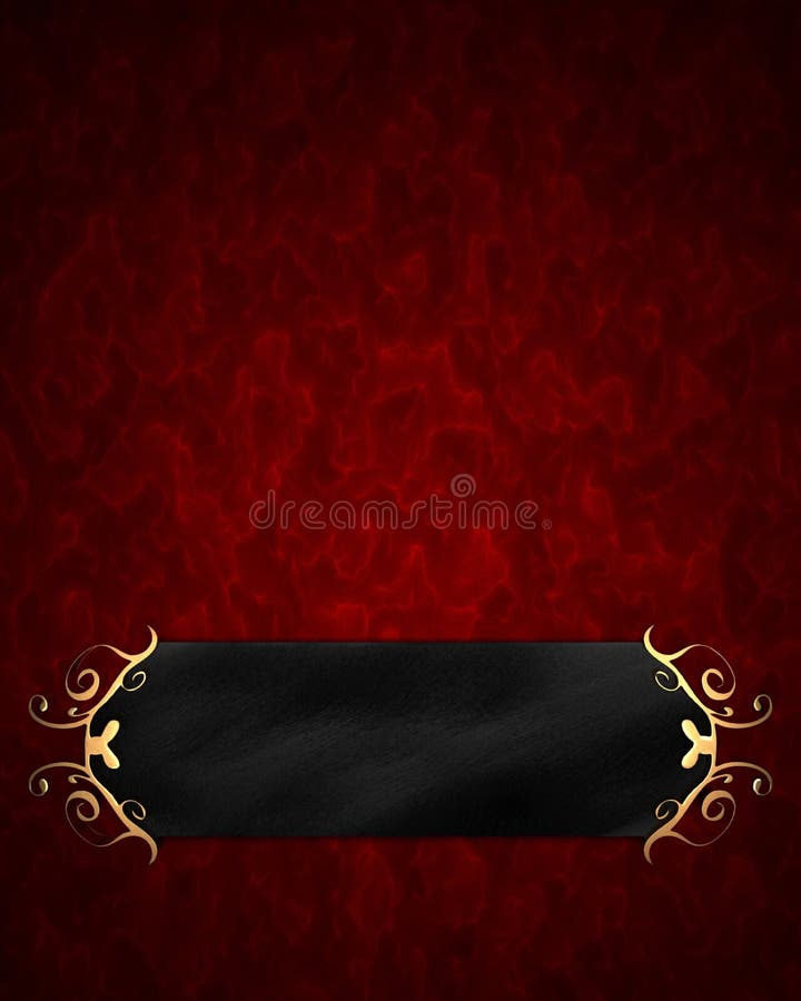 Red Background with Black Band Stock Illustration - Illustration of ...