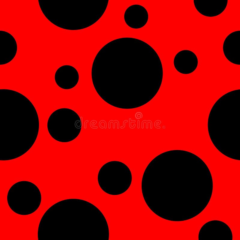 Red Background with Black Spots Stock Vector - Illustration of vector ...