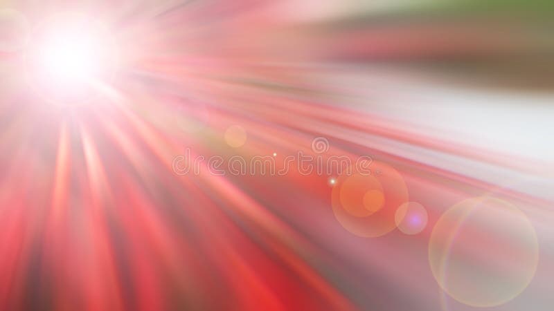 Red Background with Bright Light Explosion Shine from Left Side in ...