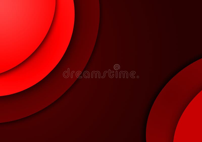 Red Background with Circular Shape Designs Stock Illustration ...