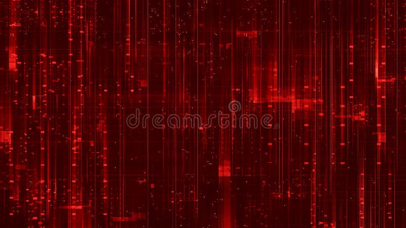Red Background with Crossing Lines and Glowing Light Particles Stock ...