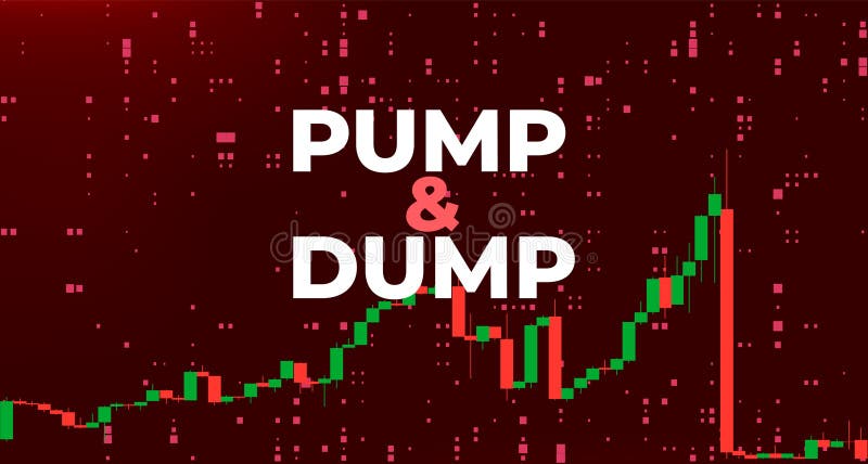 Red Background with Falling Candlestick Chart. Pump and Dump Stock ...