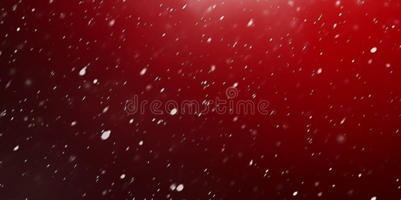 Red Background with Falling Snow Winter Christmas Holiday Design Stock ...