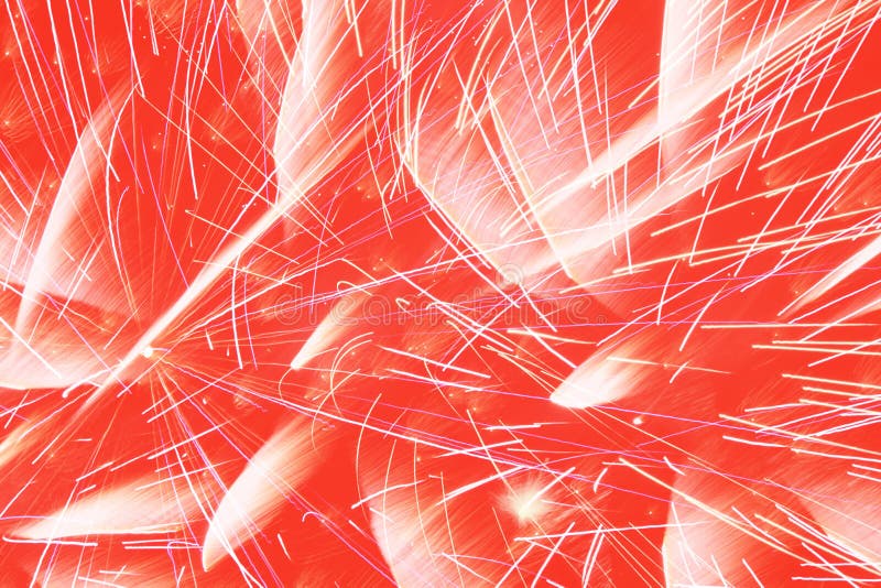 Red Background with Fireworks Stock Photo - Image of event, christmas ...