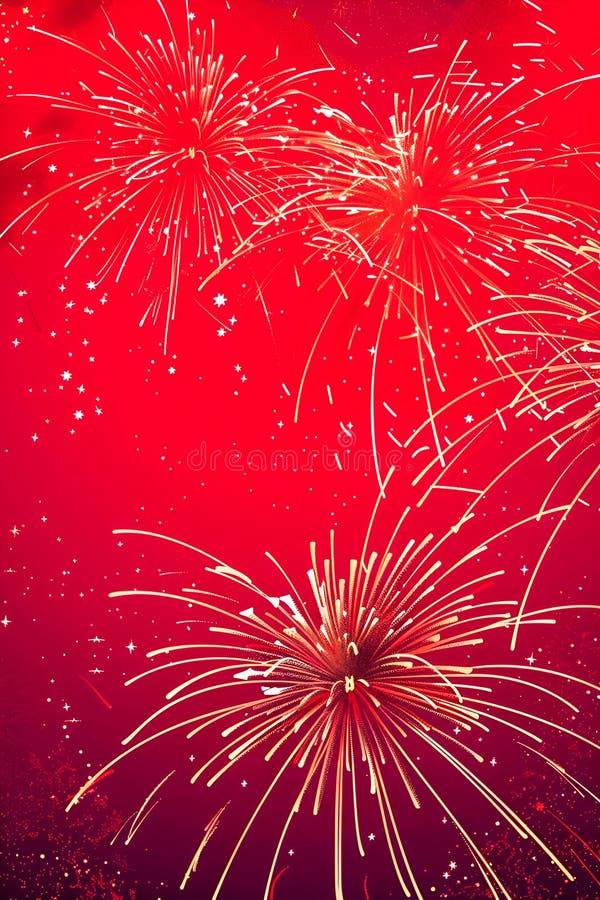 Background with Fireworks Explosion, Comic Book Style Stock Photo ...