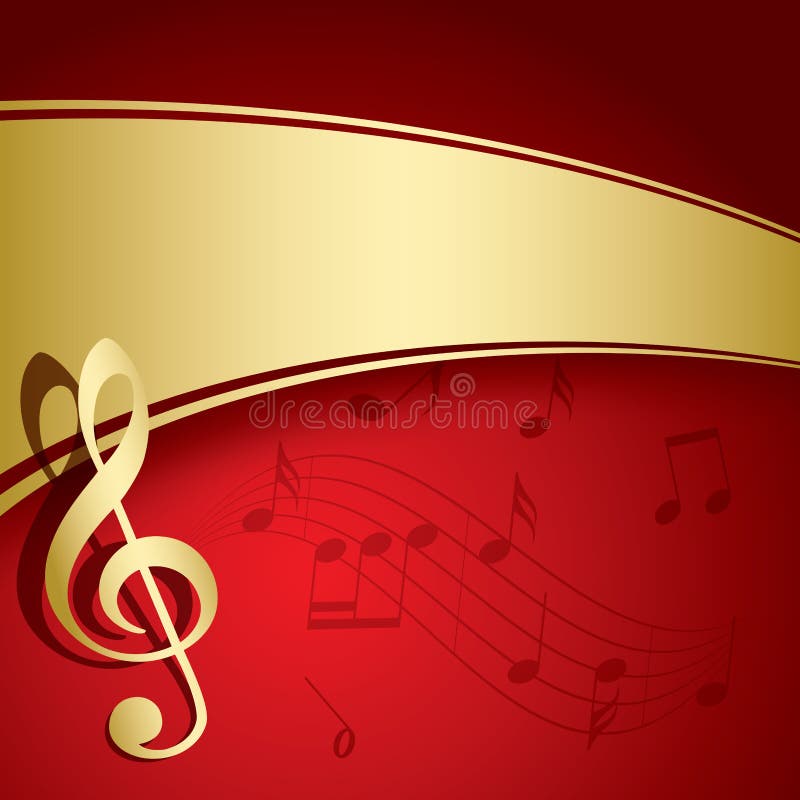 Background Music Note Gold Yellow Stock Illustrations – 546 Background ...