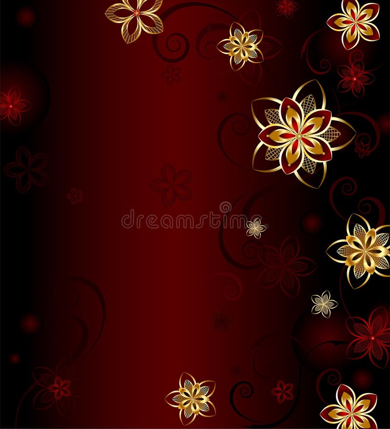 Red Gold Flowers Stock Illustrations – 56,831 Red Gold Flowers Stock ...