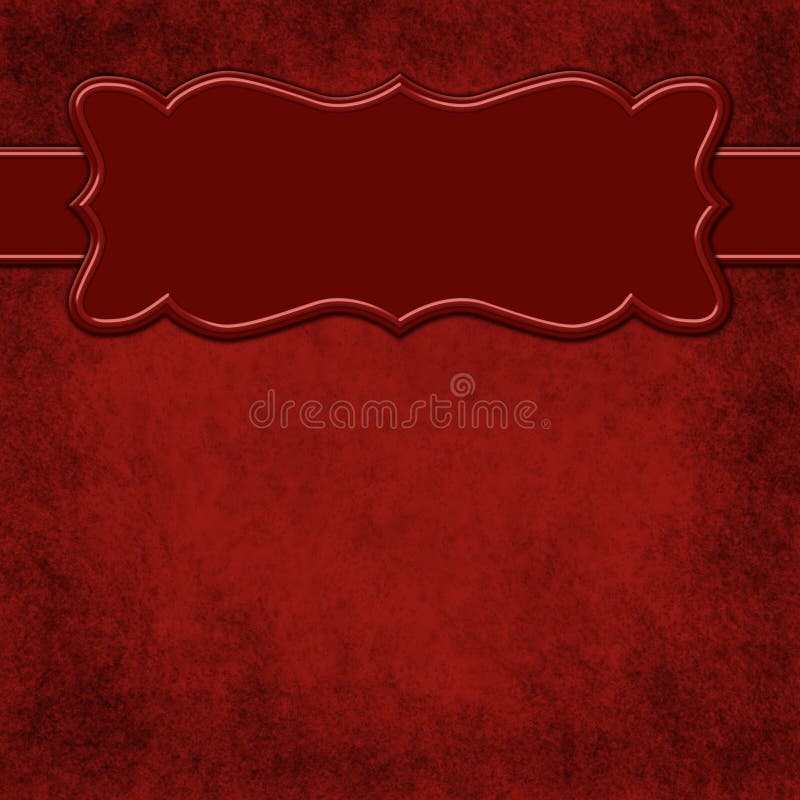 Red Background with Header Banner Stock Illustration - Illustration of ...
