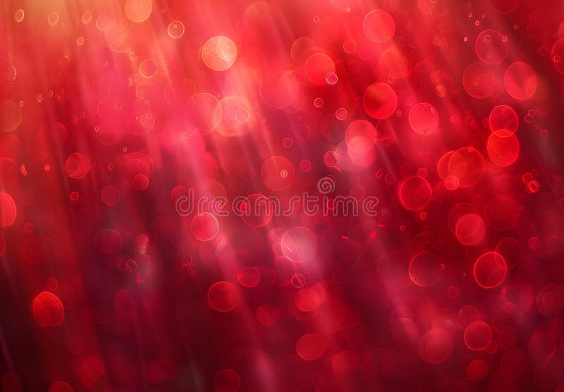 Abstract Red Bokeh Background with Soft Light Stock Illustration ...