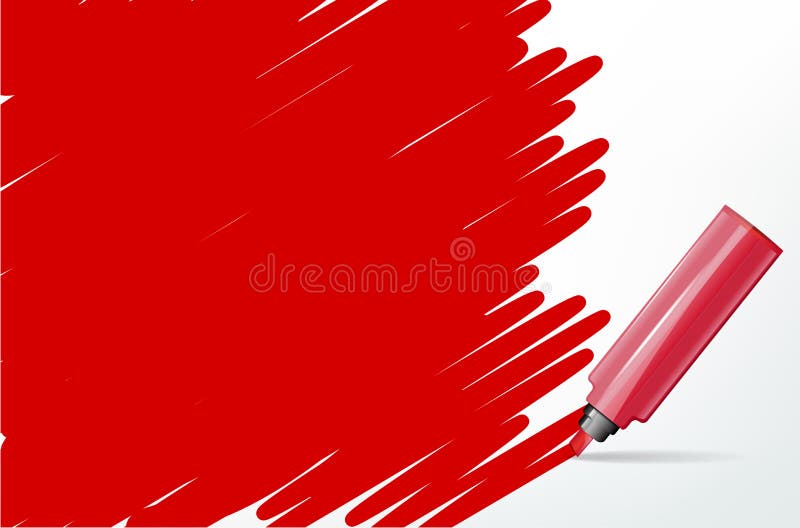 Red Background with Marker and Scribble - Place for Your Text Stock ...