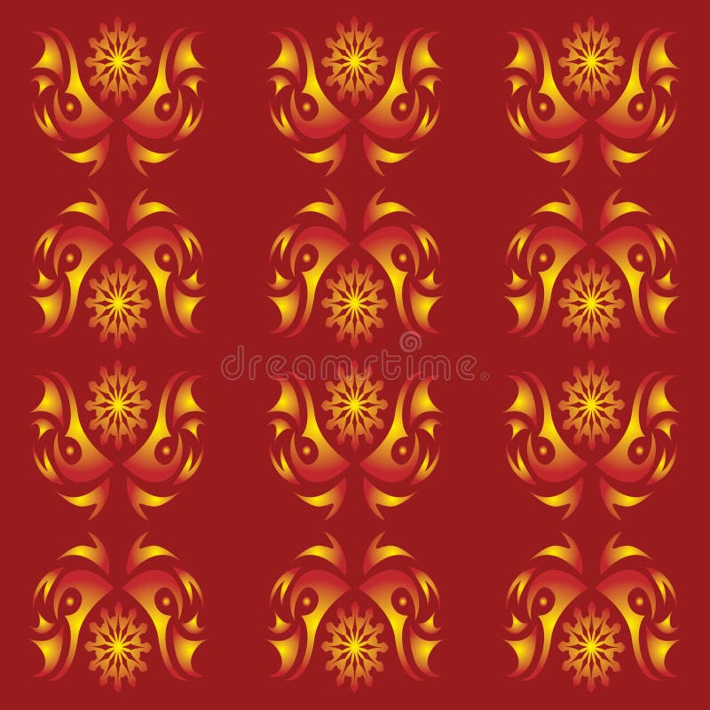 Red Background with a Pattern Stock Vector - Illustration of abstract ...