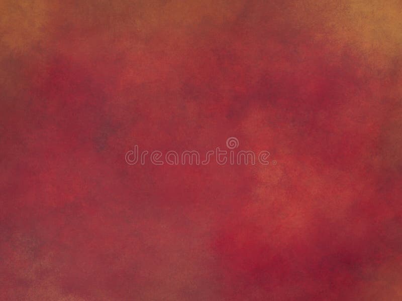 Red Background with Rusty Orange Corners Marbled Painted Texture and ...