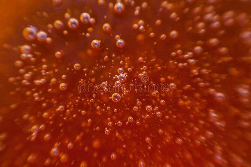 Red Background, Texture with Bubbles in Some Liquid Stock Image - Image ...