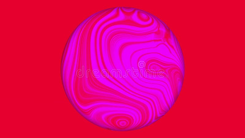 Red Background Textured Ball Red Pink Moving Color and Rotating Ball ...