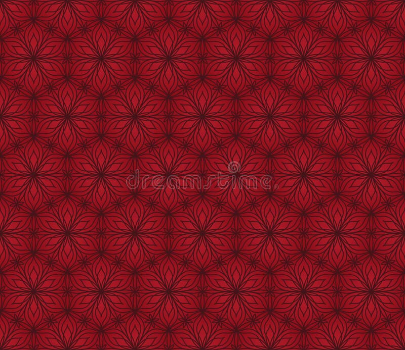 Red Background with Vector Vintage Linear Ornament Stock Vector ...