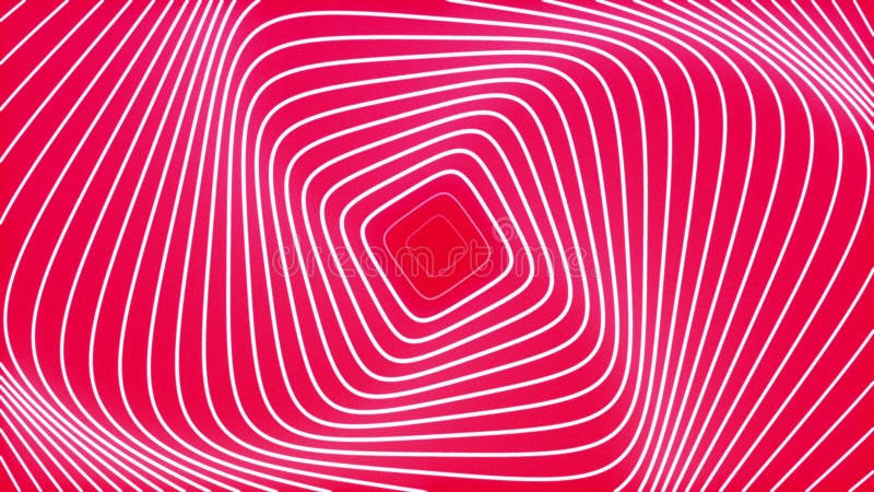 Red Background with White Rectangular Lines Rotating Over and Over ...