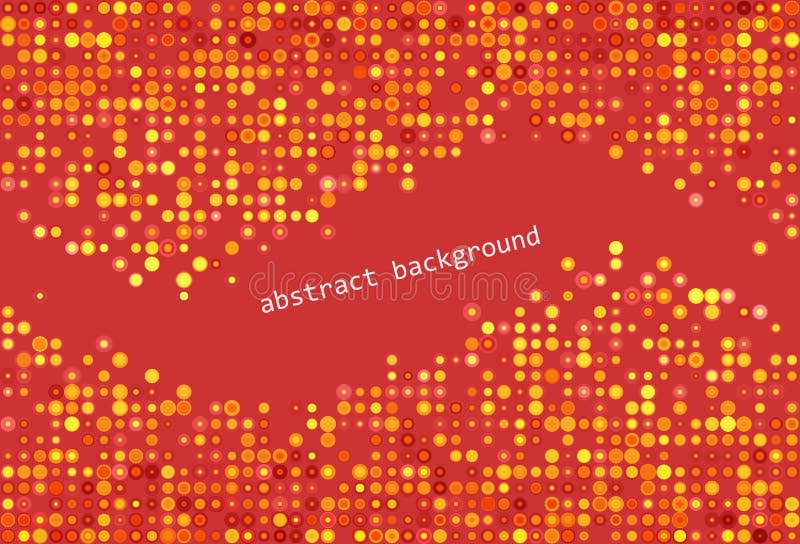 Red Background with Yellow Color Dots Random Sizes Stock Vector ...