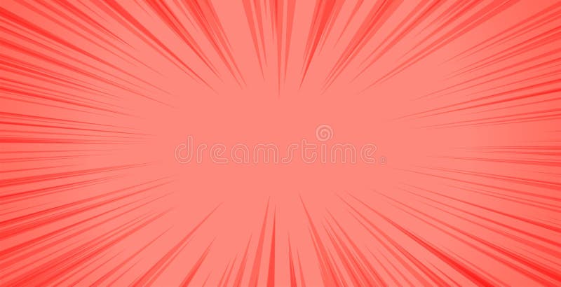 Red Background with Zoom Lines Stock Vector - Illustration of focus, comic: 313537354