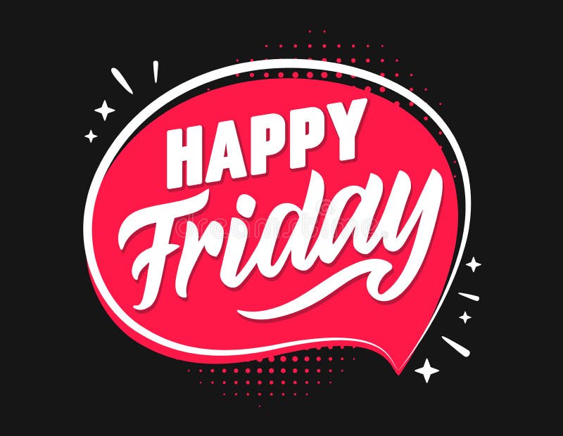 The Red Badge for Black Friday with White Text Stock Vector ...