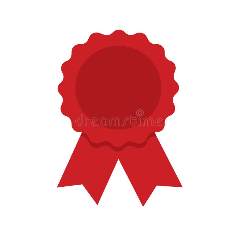 Red Badges. Vector Illustration Stock Vector - Illustration of ...