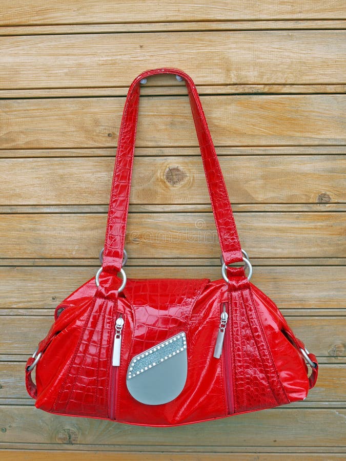 Red bag stock photo. Image of style, imitation, hand - 14255858