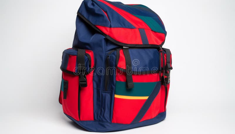 Red Bag Red Backpack Isolated Red Backpack Isolated Stock Illustration ...