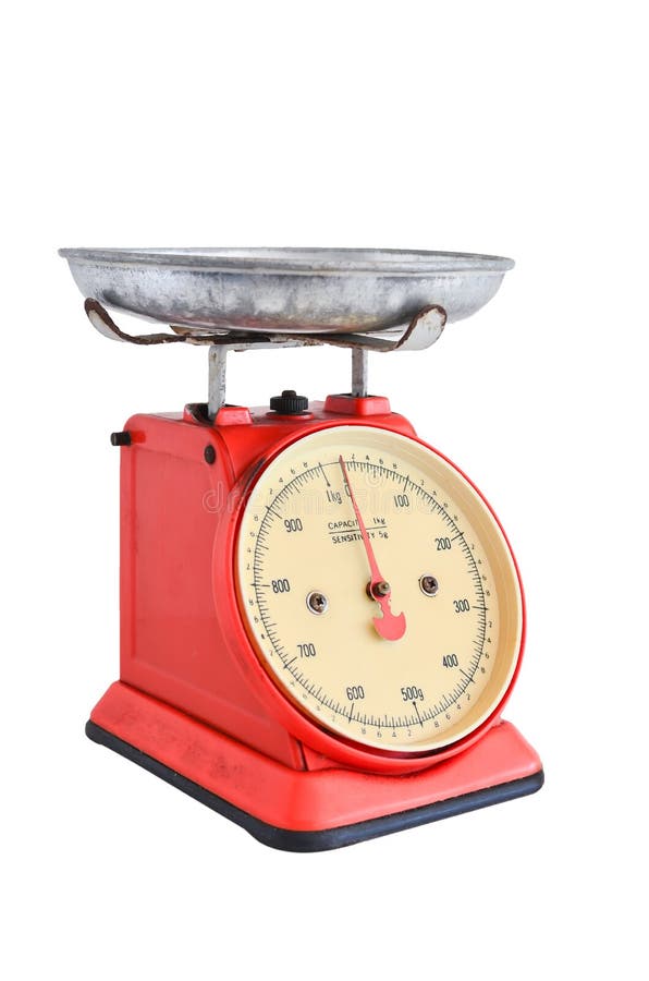 Red bakery scale stock image. Image of cake, gauge, measuring - 70520377