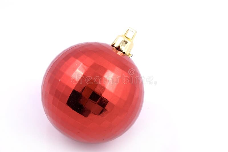 Red Ball stock photo. Image of decor, hang, tree, shiny - 1461500
