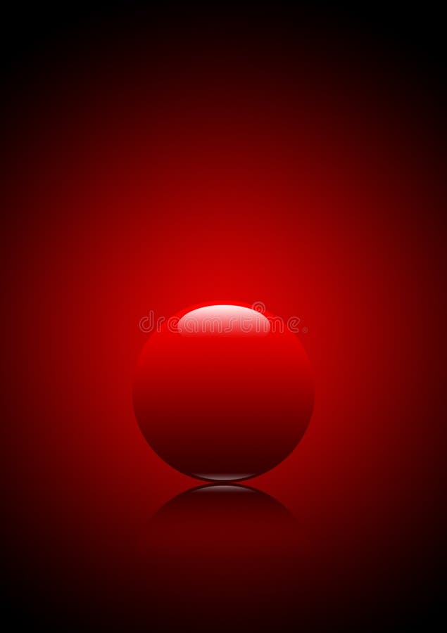 Red poured ball stock illustration. Illustration of fluid - 5349455