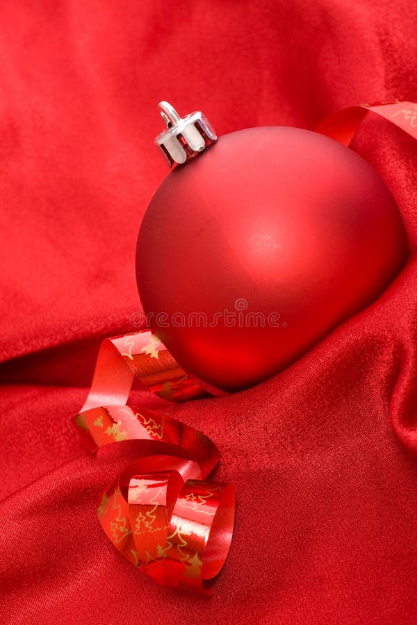 Red Ball - Christmas Decoration - Free Photo from StockFreeImages