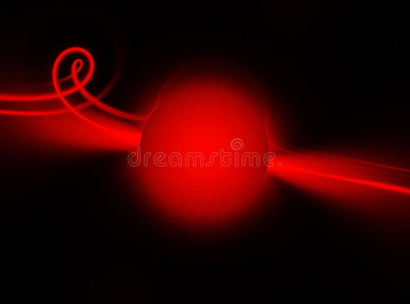 Red ball of light stock illustration. Illustration of futuristic - 18338749