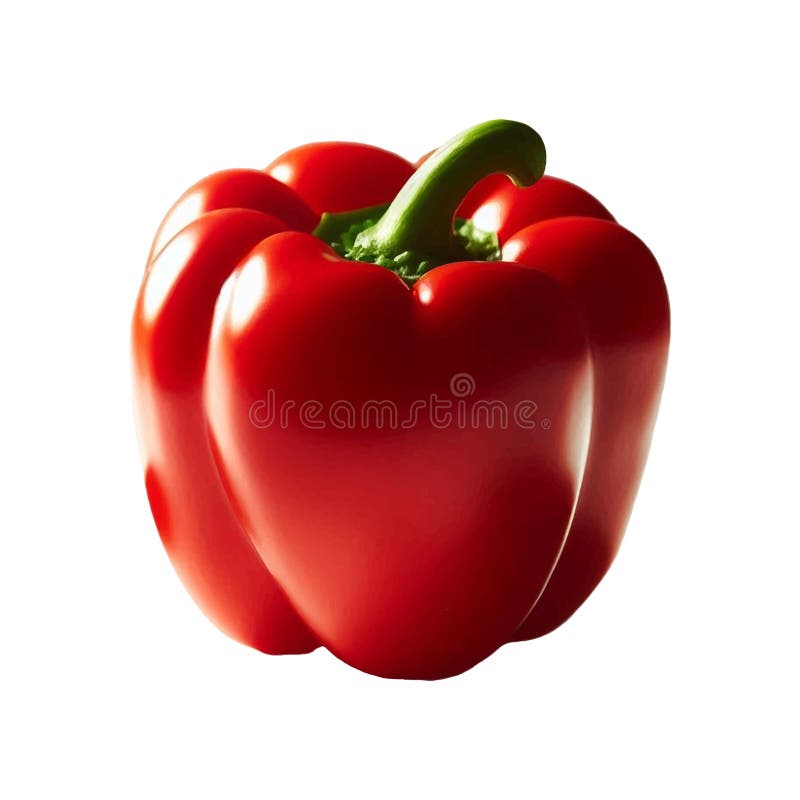 Red ball pepper vector stock illustration. Illustration of citrus ...