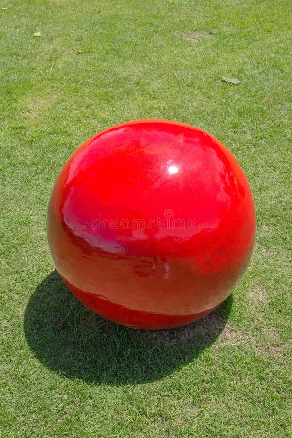 The red ball view. stock photo. Image of grass, outdoor - 62719128