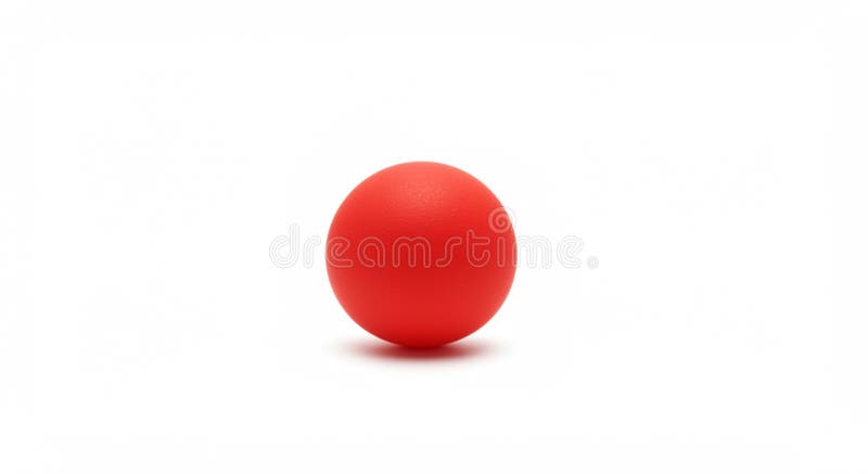 Red Ball on a White Background Stock Illustration - Illustration of ...