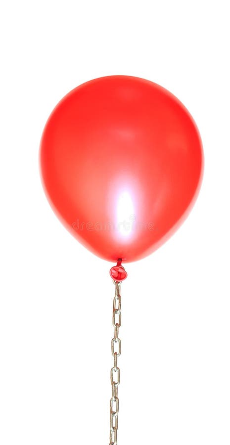 Red balloon stock photo. Image of isolated, circle, single - 18630884
