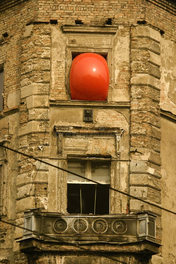 The Red Balloon stock photo. Image of balloon, germany - 262032