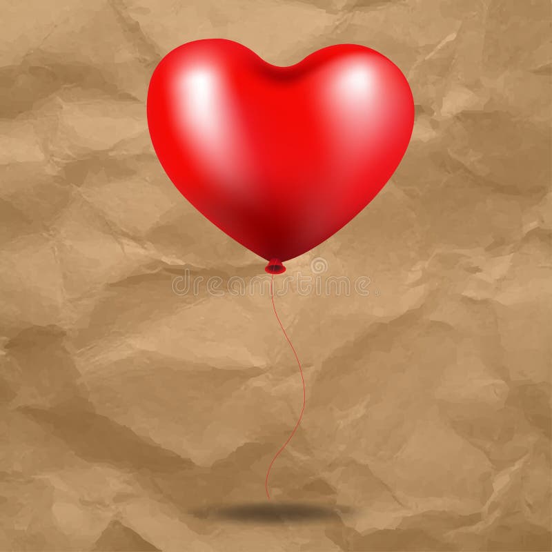 Hot Air Balloon and Heart Design Stock Vector - Illustration of amour ...